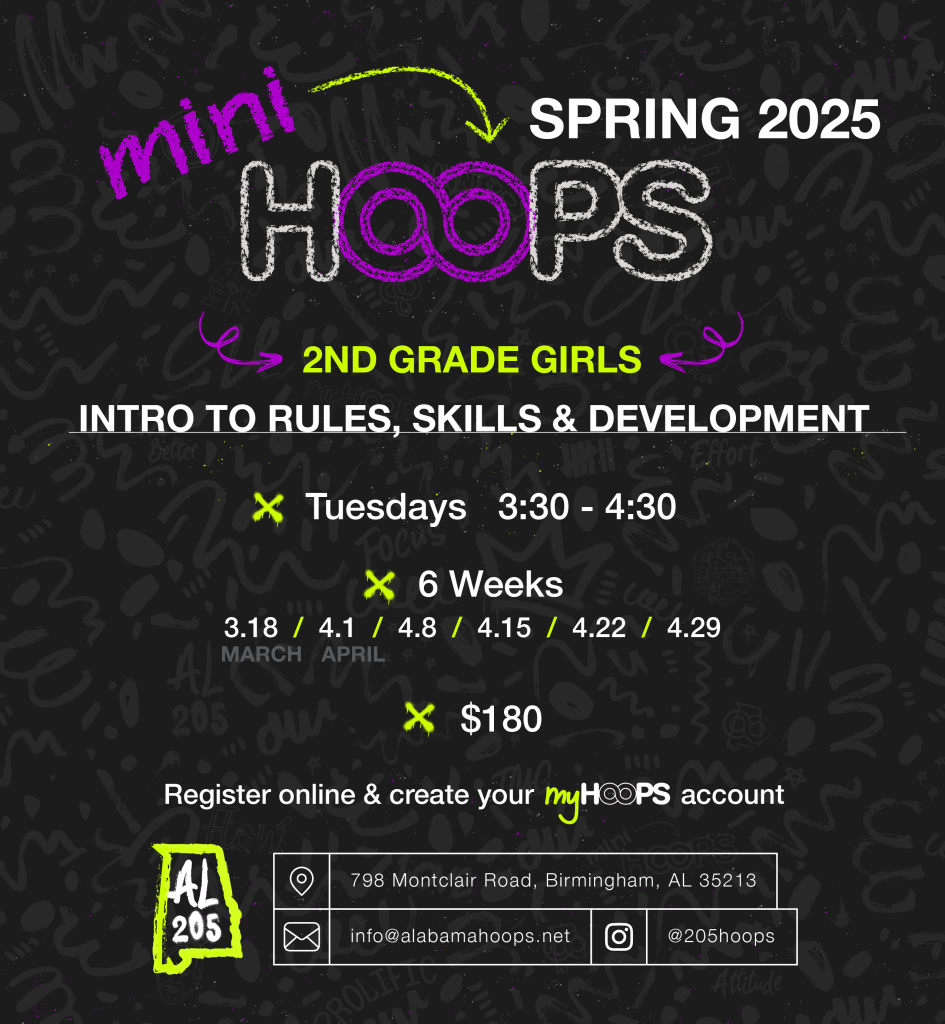 2025 Mini HOOPS : 2nd Grade GIRLS Spring Session | Alabama HOOPS